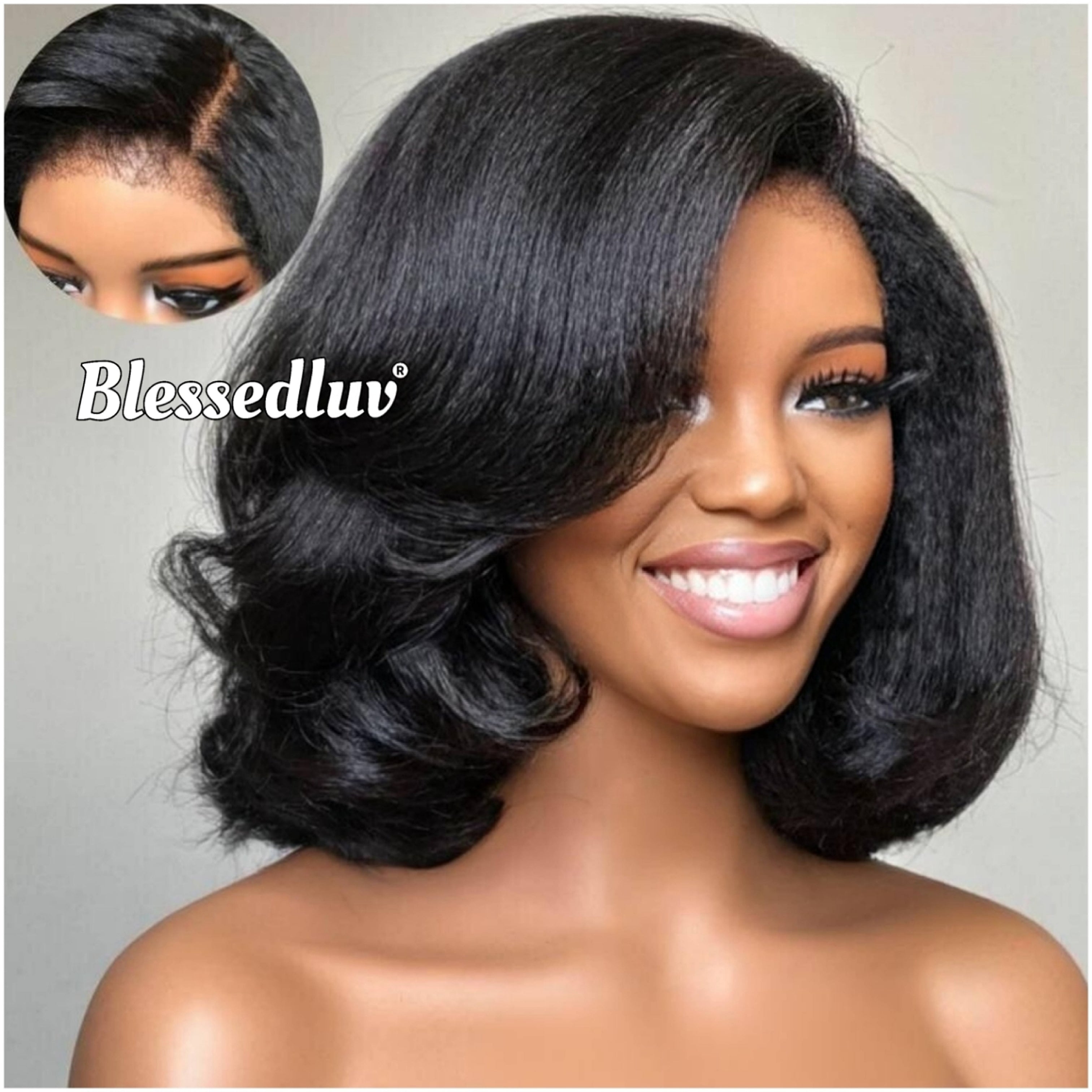 Pauline - 4C Texture Ventilated Bob Wig – Blessedluv.com
